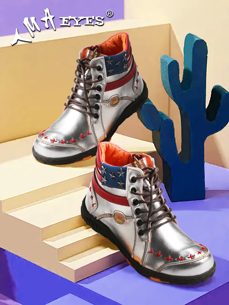 Shine Bright with TMA EYES Silver Ankle Boots: Your Ultimate Statement
