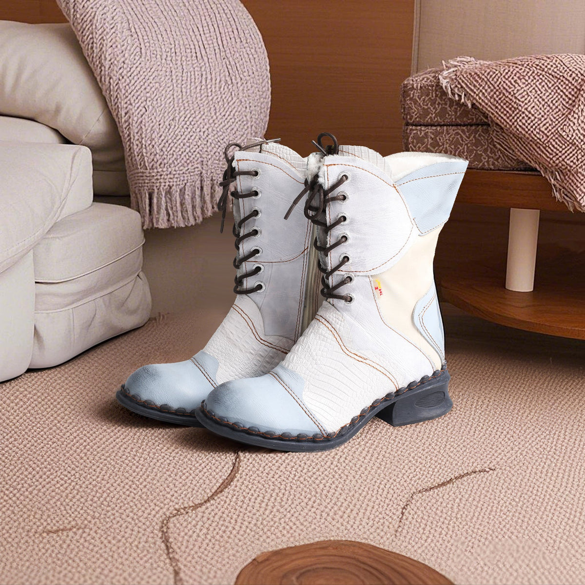Step into Uniqueness: These Patchwork Boots Are a Must - Have 🥾 – TMA EYES