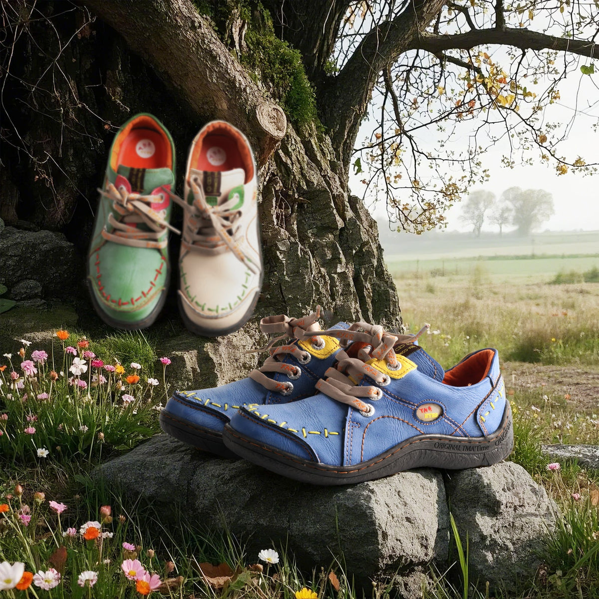 TMA EYES Genuine Leather Hand-Stitched Shoes – A Timeless Essential fo